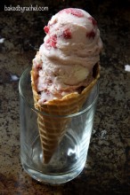 Strawberry Angel Food Cake Ice Cream