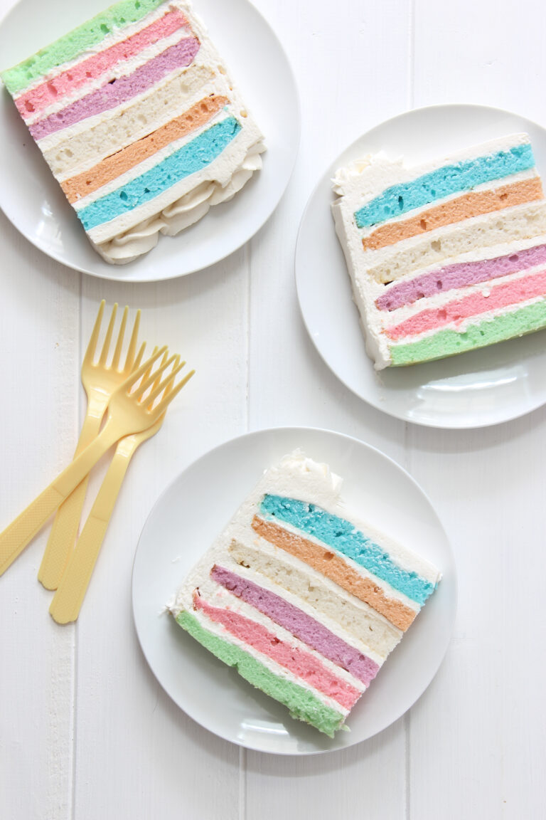 Square Pastel Layer Cake