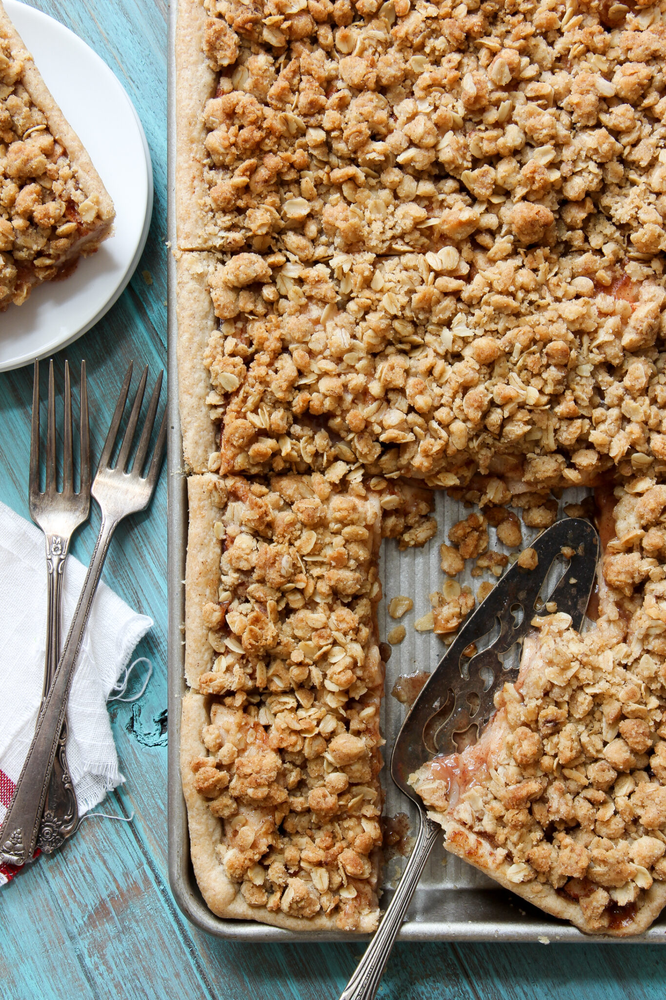 Apple Crumb Slab Pie