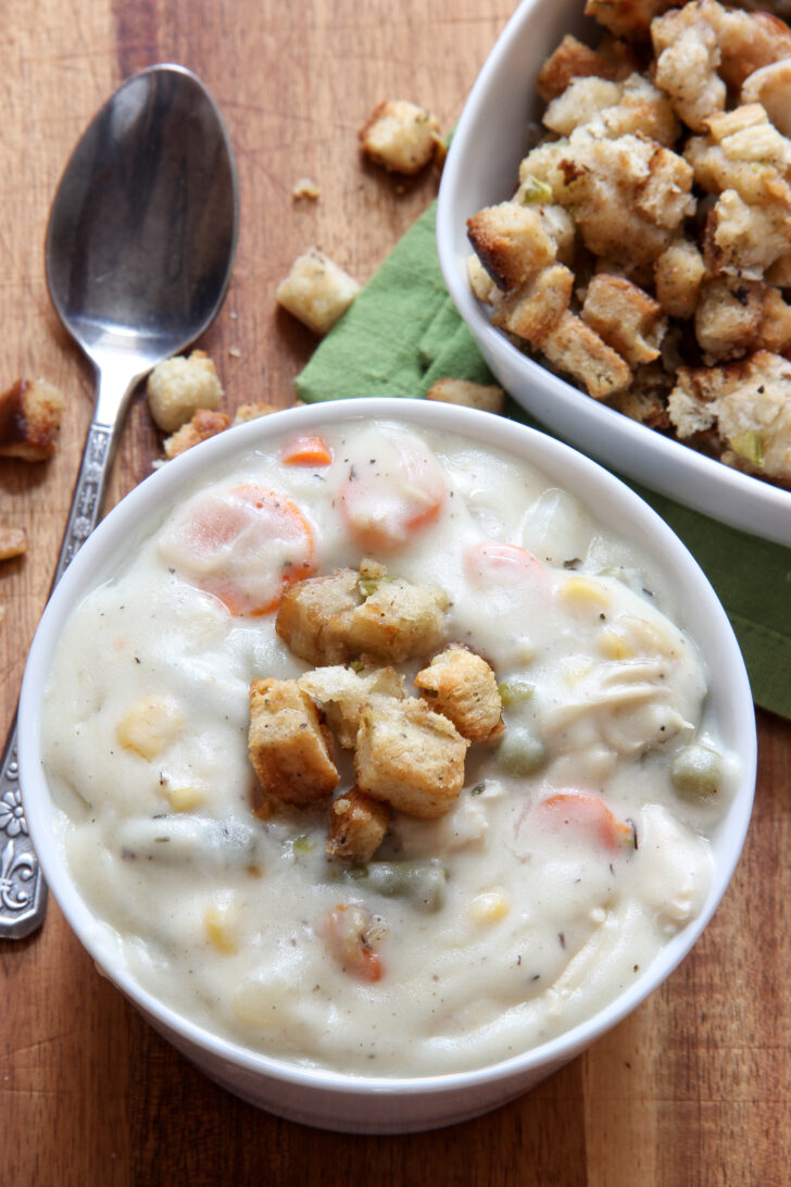 Slow Cooker Thanksgiving Turkey and Mashed Potato Chowder