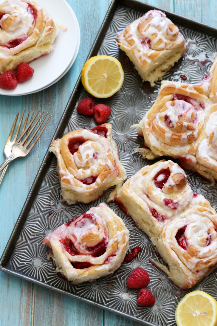 Raspberry Lemon Sticky Buns