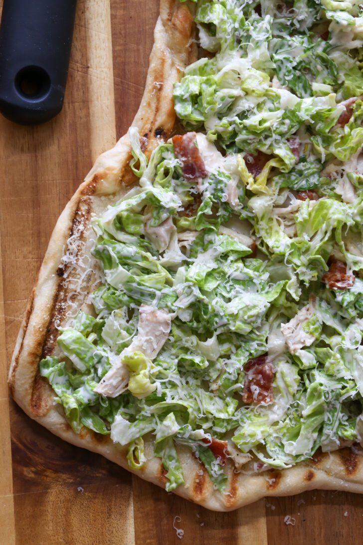 Grilled Chicken Caesar Pizza